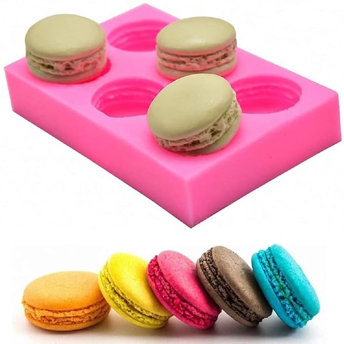 First Try Macaroon Mat | Silicone 3D Round Fondant Macaron Mould | Mold ...