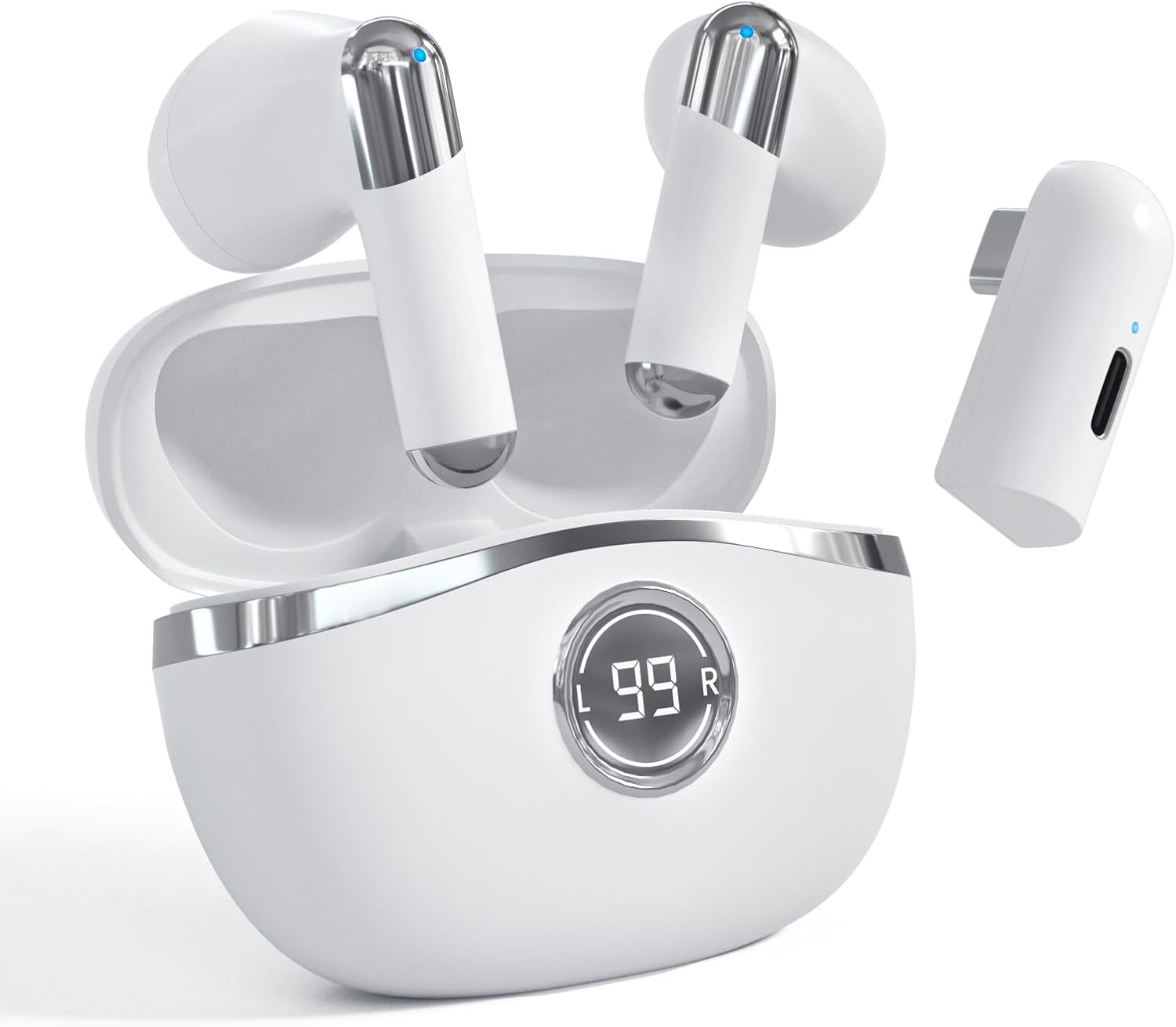 Amazon.com: Lampelc Gaming Earbuds, VR Earphones Dual Connection, USB-C ...