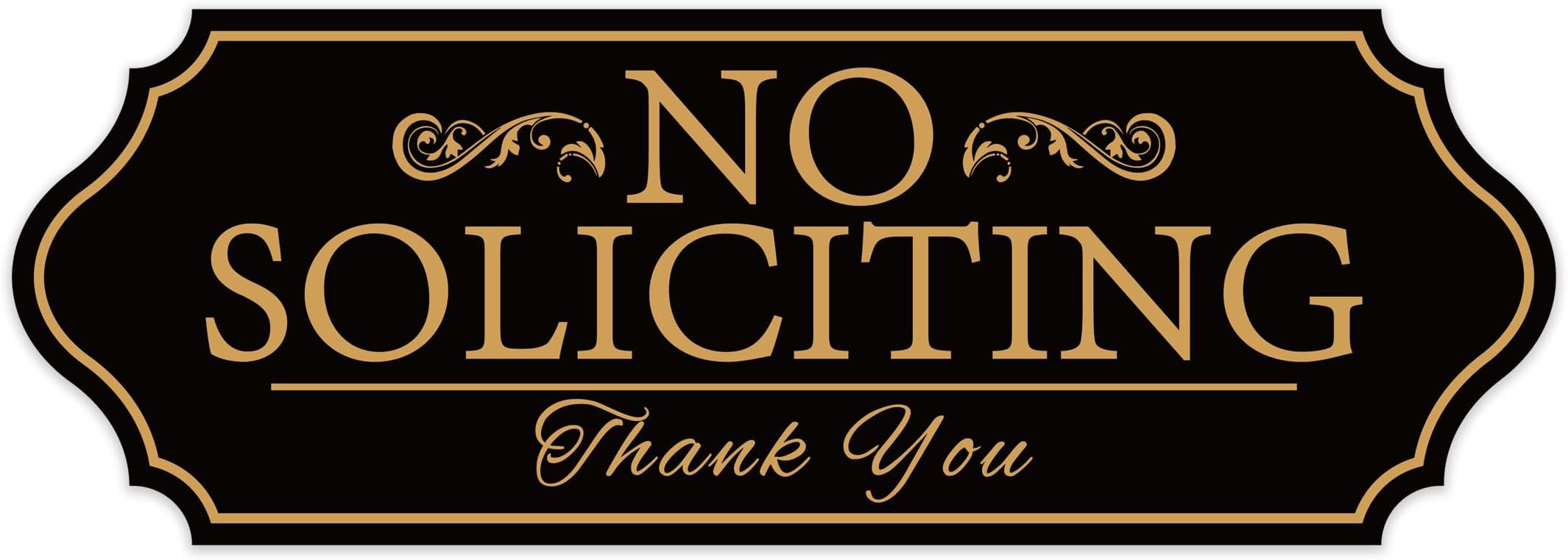 Amazon.com : No Soliciting Sign Sticker for house, Home & Business ...