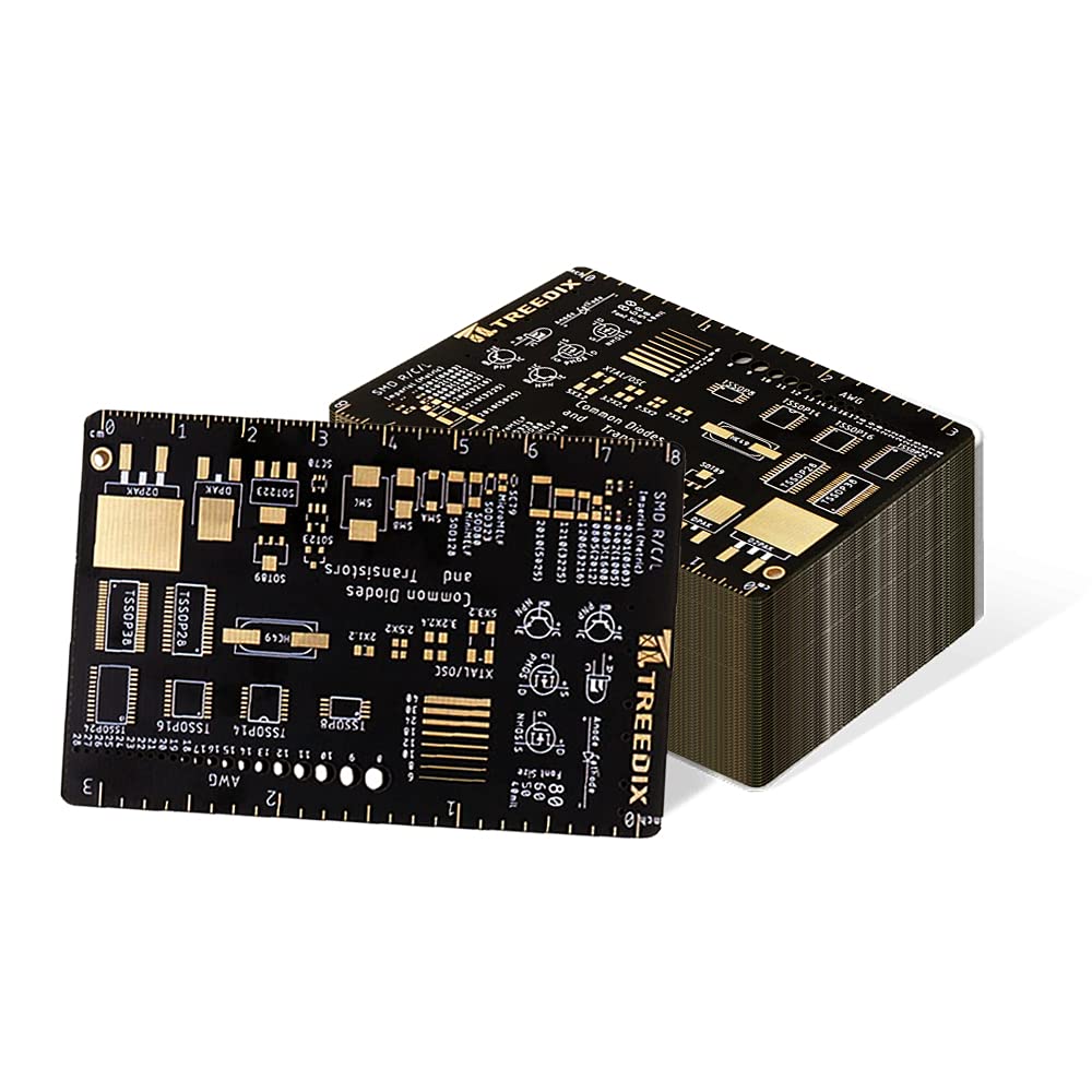 Snapklik.com : 2PCS Multifunctional Wallet PCB Ruler SMD Ruler 3inch ...