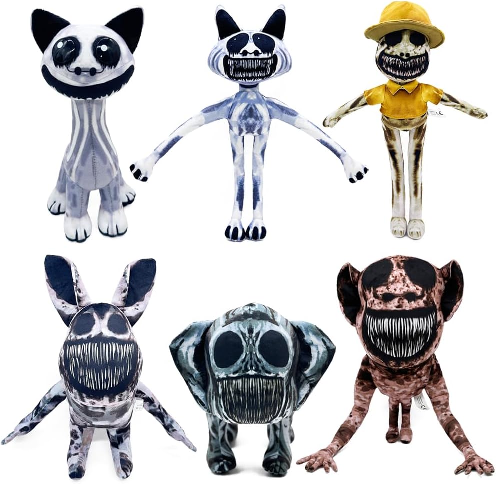 Amazon.com: Zoonomaly Plush, 6PCS Zoo Anomaly Horror Game Plush Toy, 14 ...