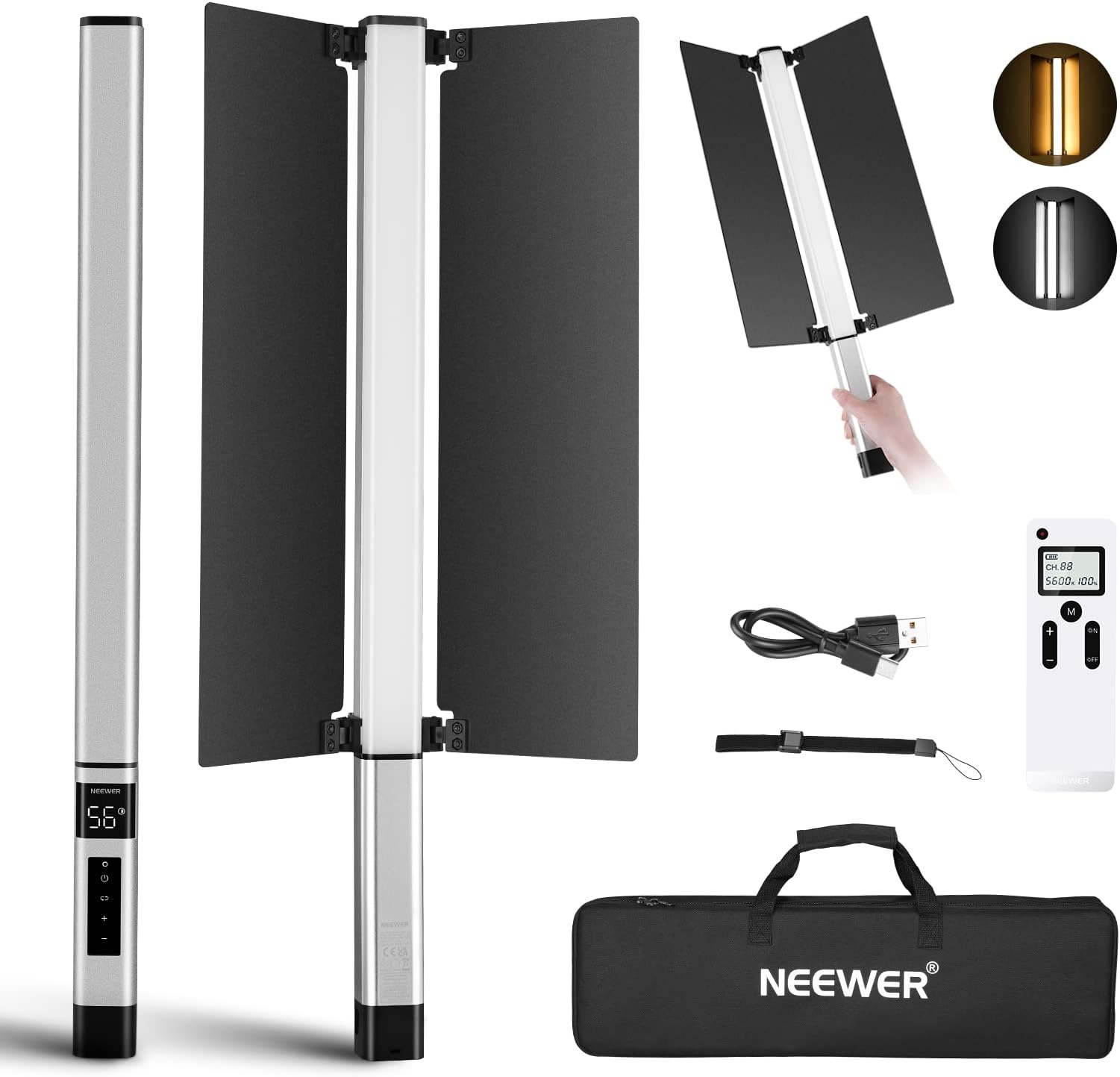 Amazon.com : Neewer Light Handheld LED Video Light Stick, Photography ...