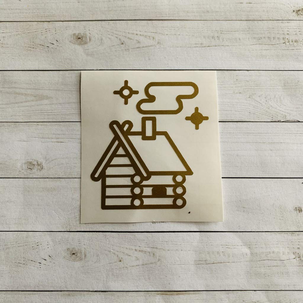 Amazon.com: Cabin Decal | Cabin Vinyl Decal | Cabin Sticker | Log Cabin ...