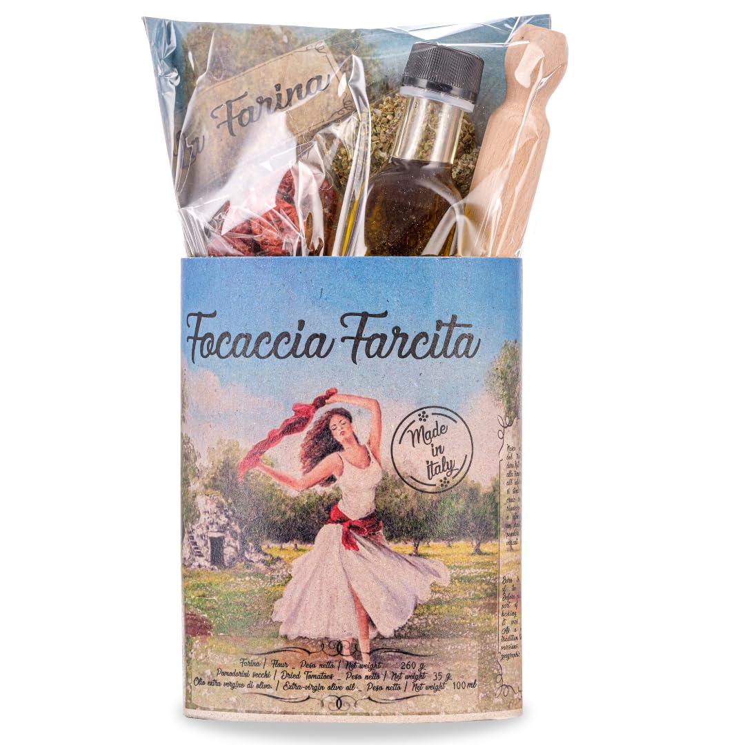 Amazon.com: Artigiani dei Sapori Gourmet Focaccia Bread Kit – Authentic ...
