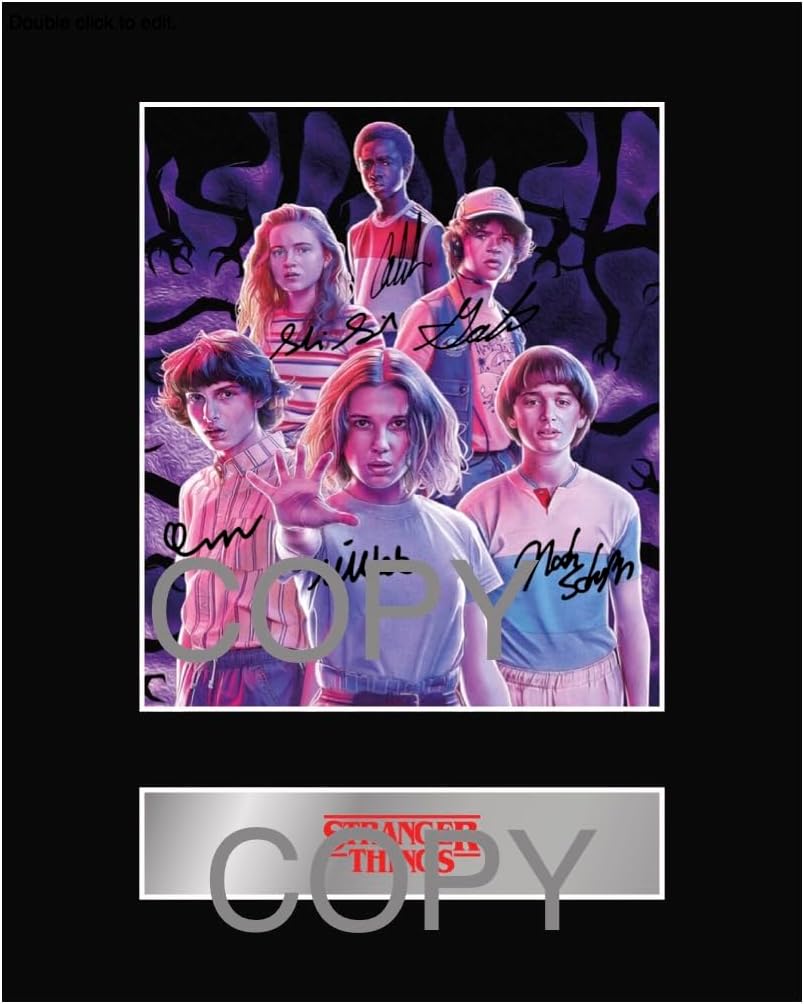 Amazon.com: Pre Printed Digitally Signed ST Stranger Things Mounted ...
