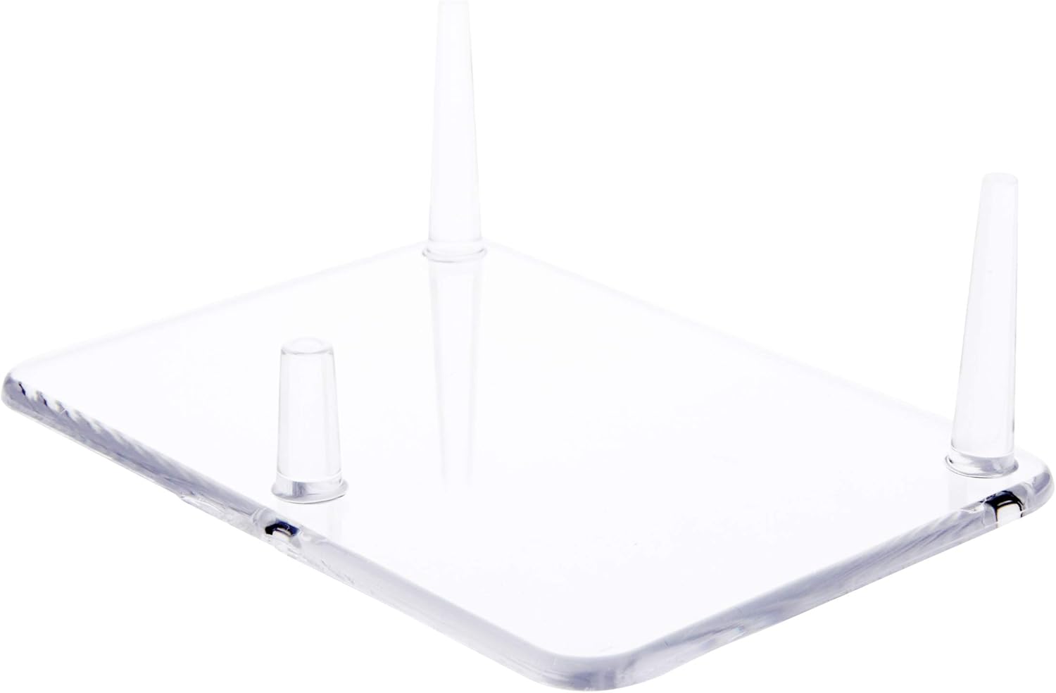 Amazon.com: Plymor Clear Acrylic Rectangular Base with 3 Display Prongs ...