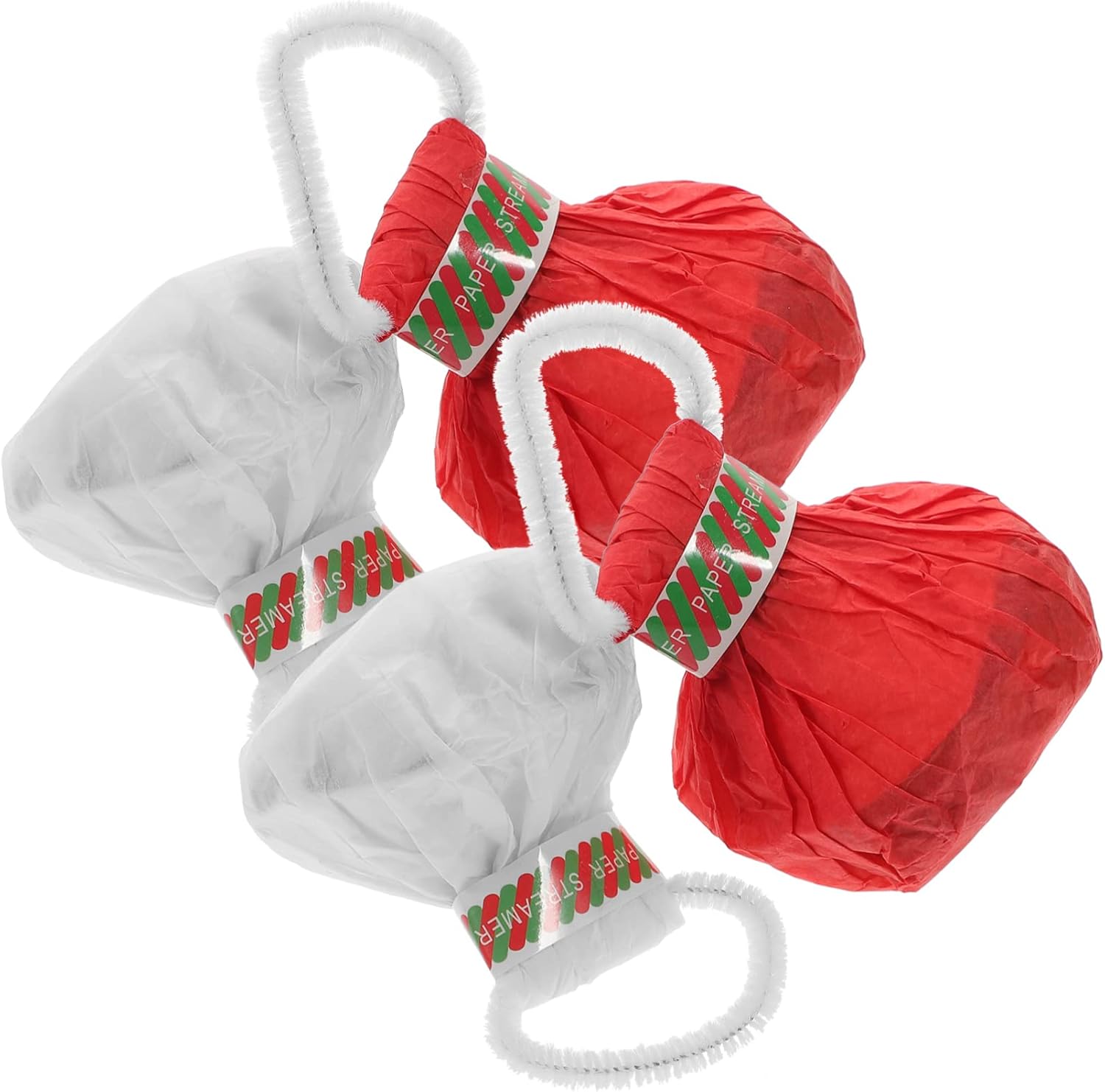 Amazon.com: Ciieeo 4pcs Hand Throwing Ribbons Streamer No Mess Confetti ...