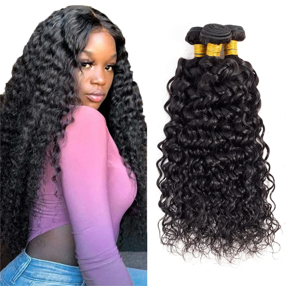 Amazon.com : Water Wave Bundles Human Hair 8A Virgin Water Wave Human ...