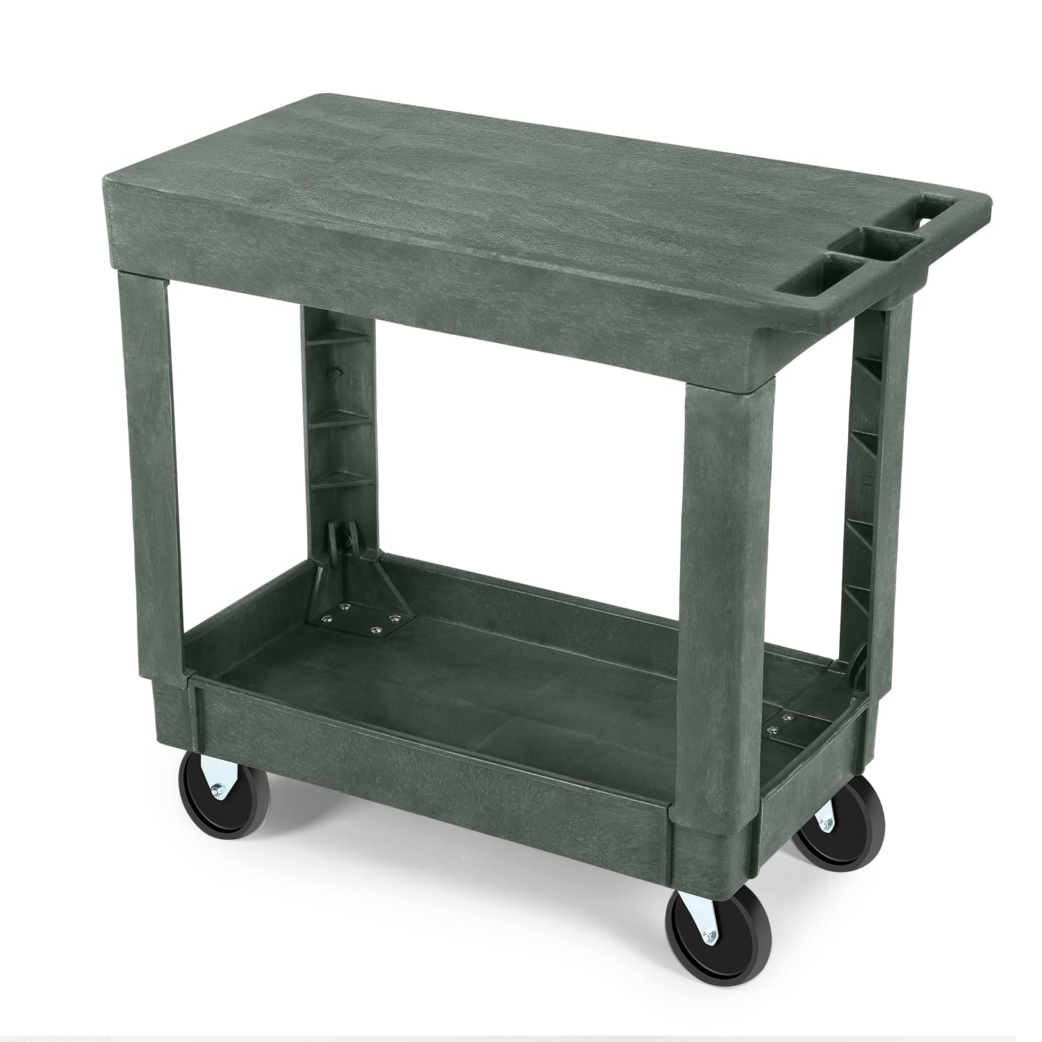 Amazon.com: Auto Dynasty 2 Shelf Utility Cart Heavy Duty Plastic ...