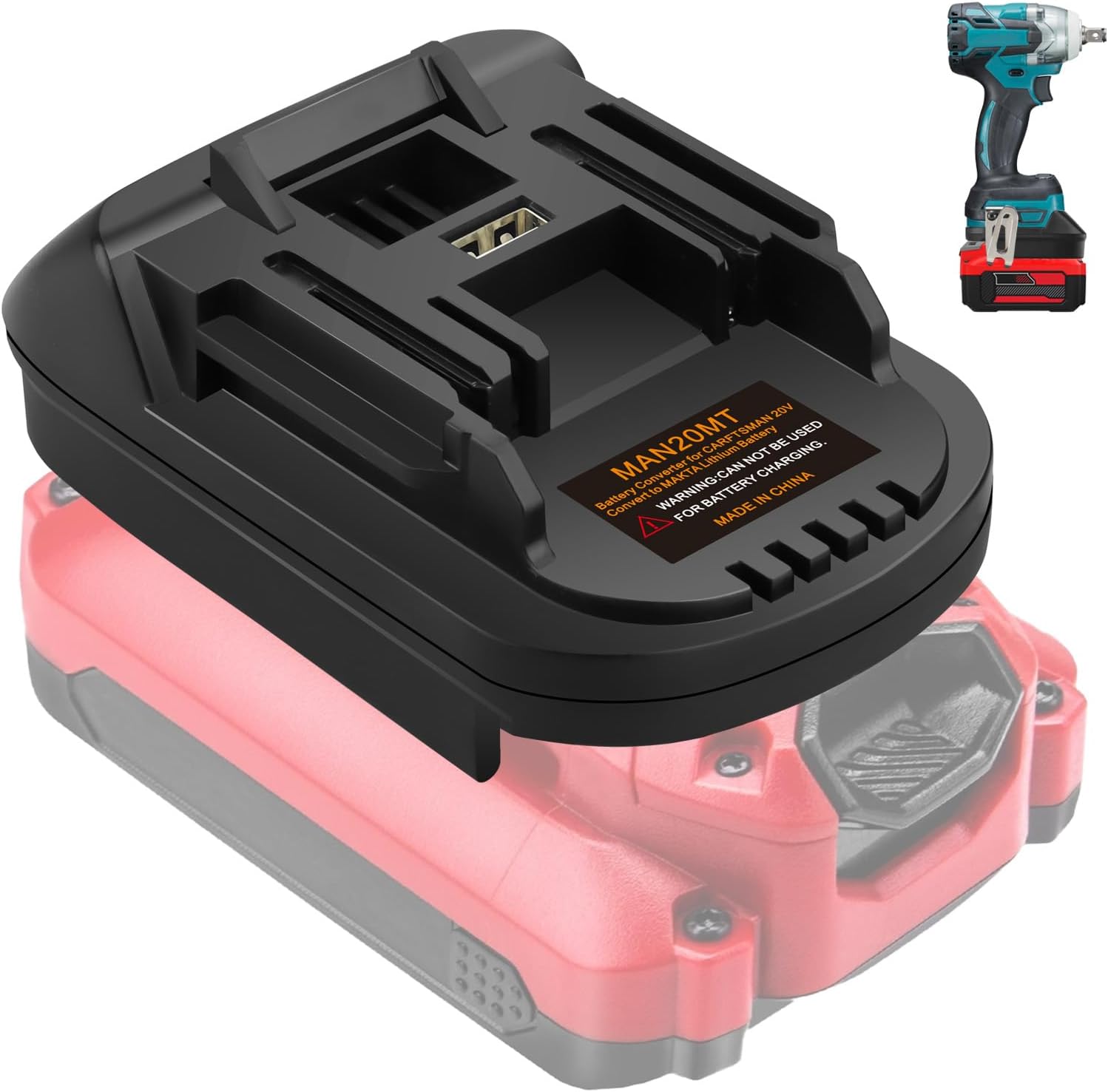 Amazon.com: Adapter for Craftsman V20 Li-ion Battery Convert to for ...