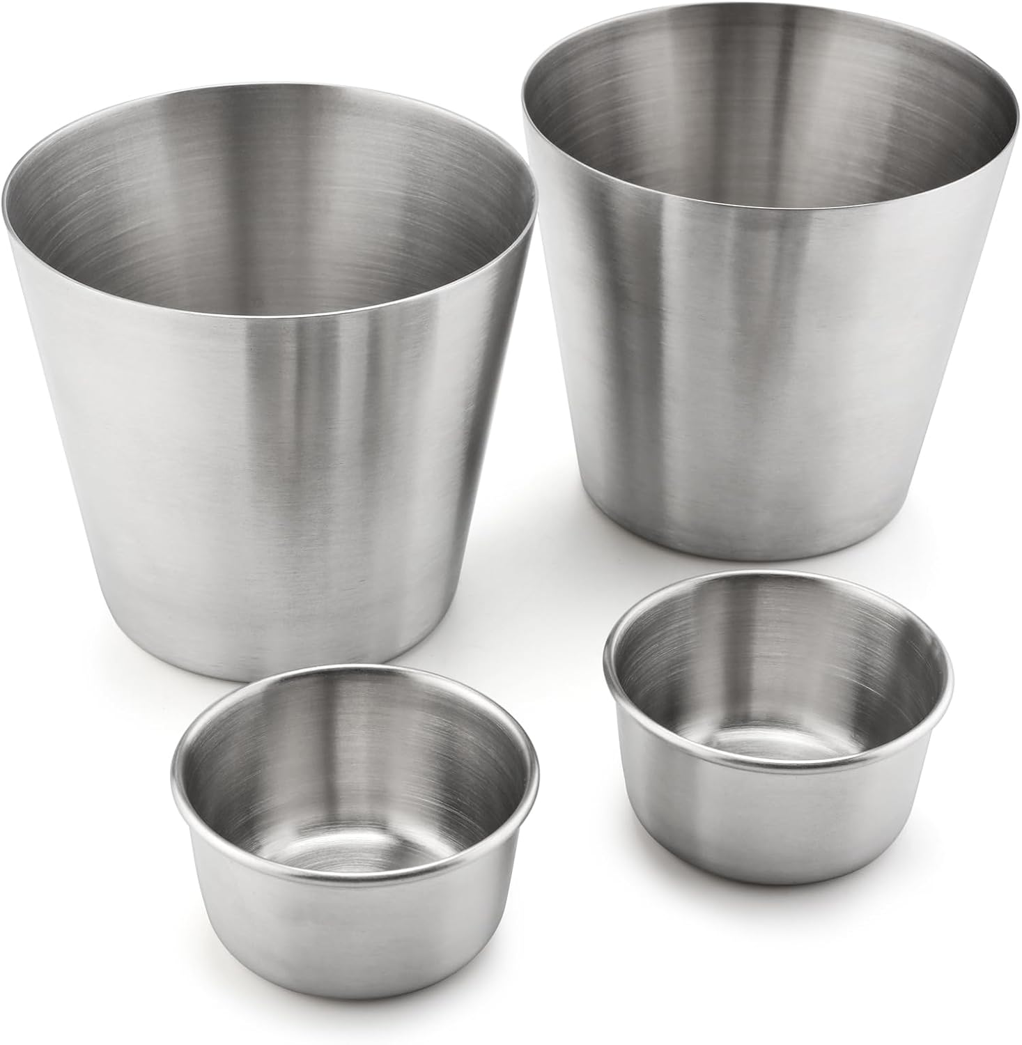 Amazon.com | CHAMTILE Stainless Steel French Fry Cup Sauce Cups Dipping ...