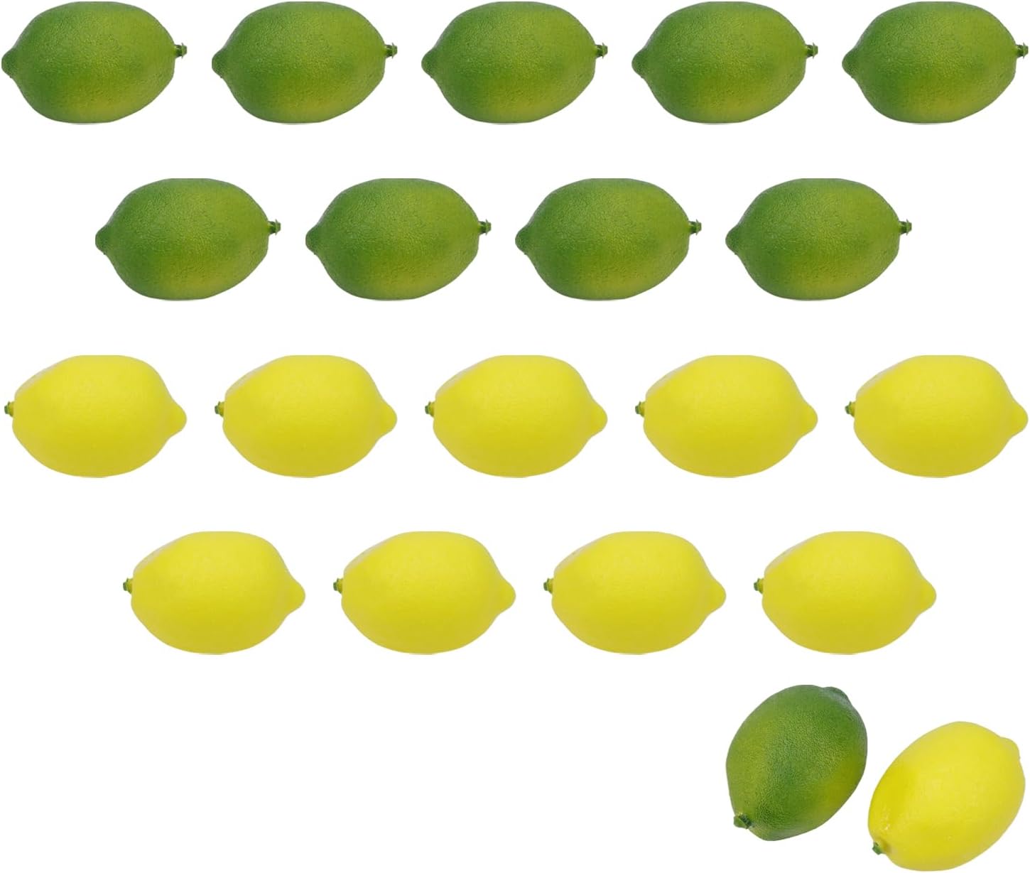 Amazon.com: HEVSTIL 20 PCS Artificial Lemons and Limes, Fake Fruit ...
