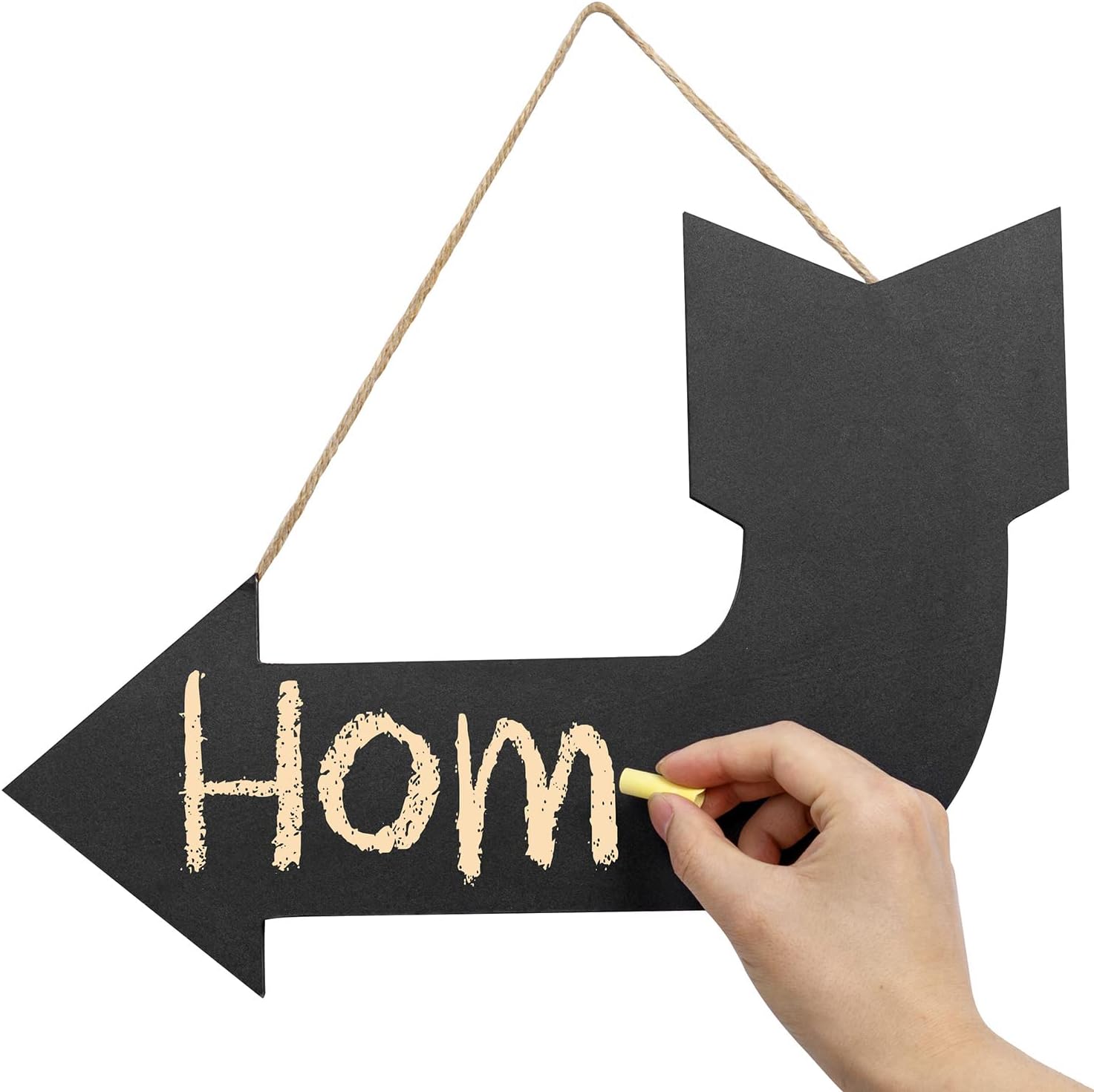 Amazon.com : MyGift Decorative Black Chalkboard Hanging Wall Art Arrow ...