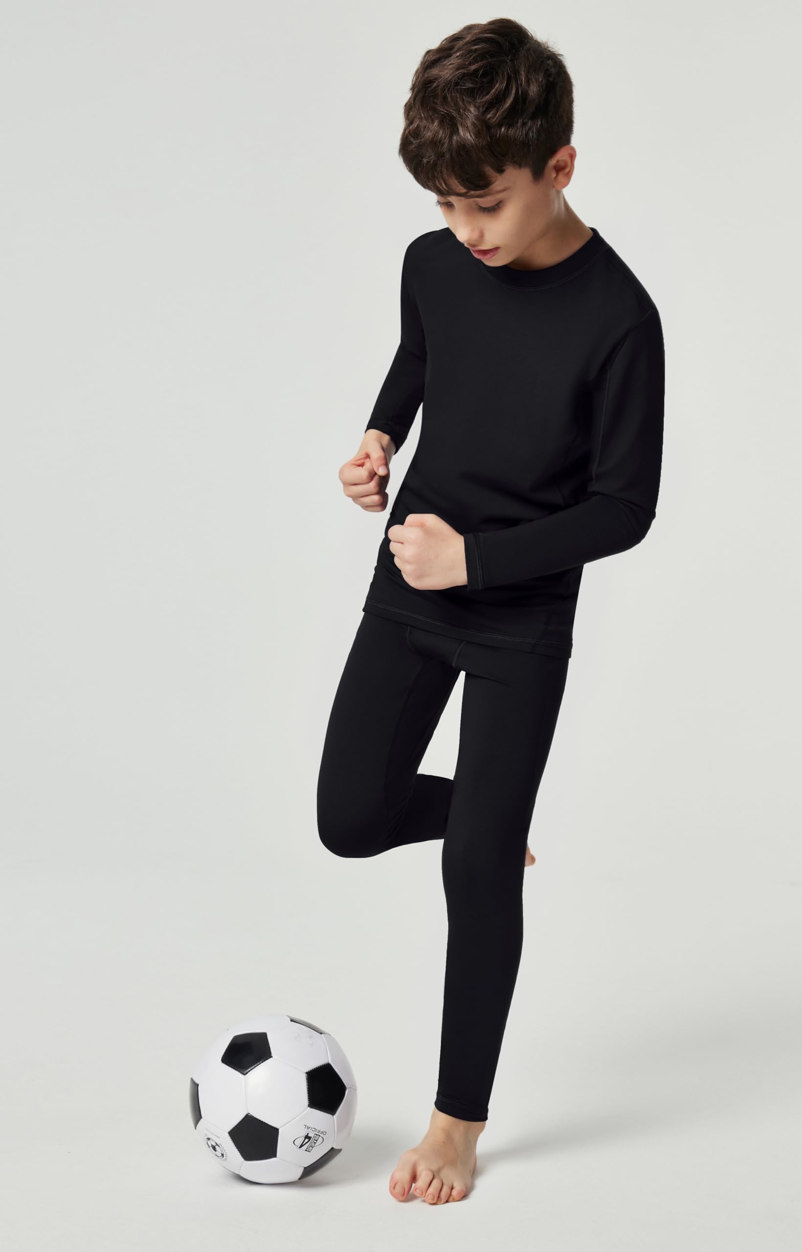 Snapklik.com : Thermal Underwear For Kids Thermal Set Fleece Lined Base ...