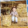 Amazon.com: Mkway 6 Pcs Hay Bales Boxes Decor + 2 Pcs Hay Tablecloth ...
