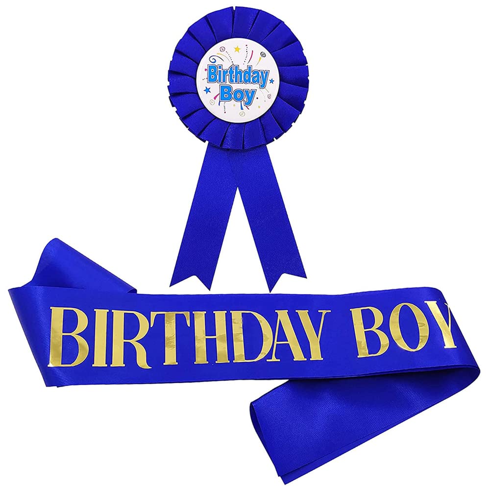 Amazon.com: Hongkai Birthday Boy Sash Badge Ribbon Birthday Boy Sash ...