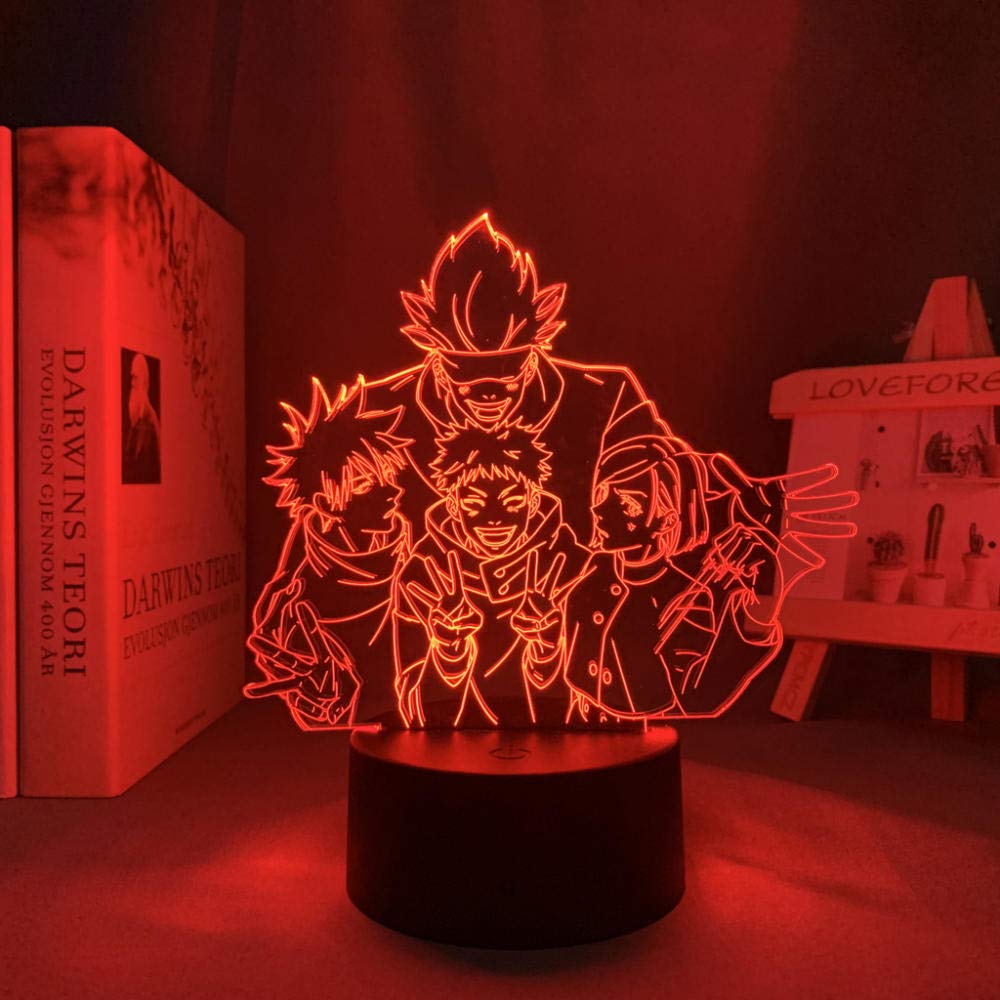 Buy Anime Figure Illusion Lamp Satoru Gojo Team Light Jujutsu Kaisen ...