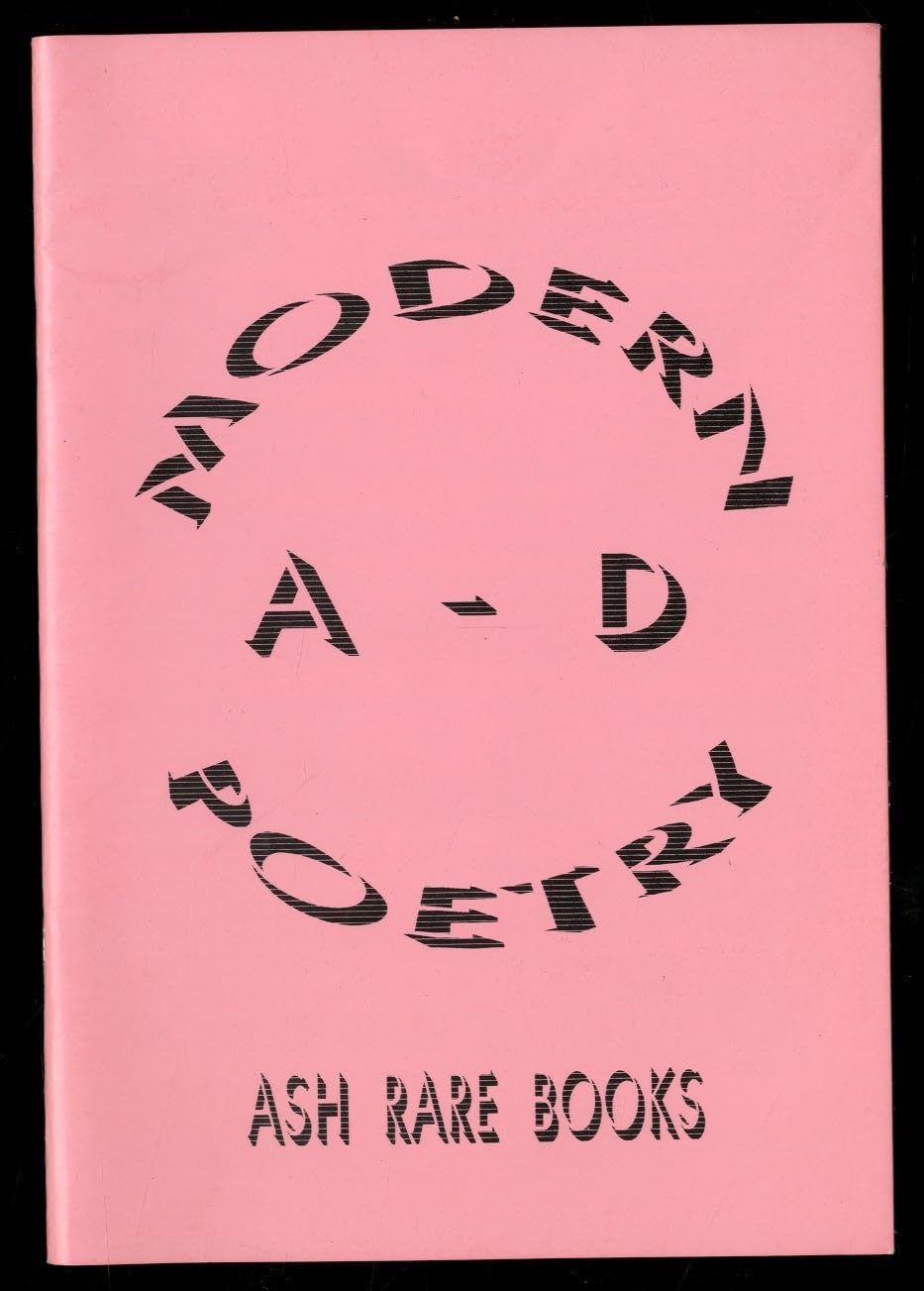 Ash Rare Books: Modern Poetry, A-D Catalogue: unknown author: Amazon ...