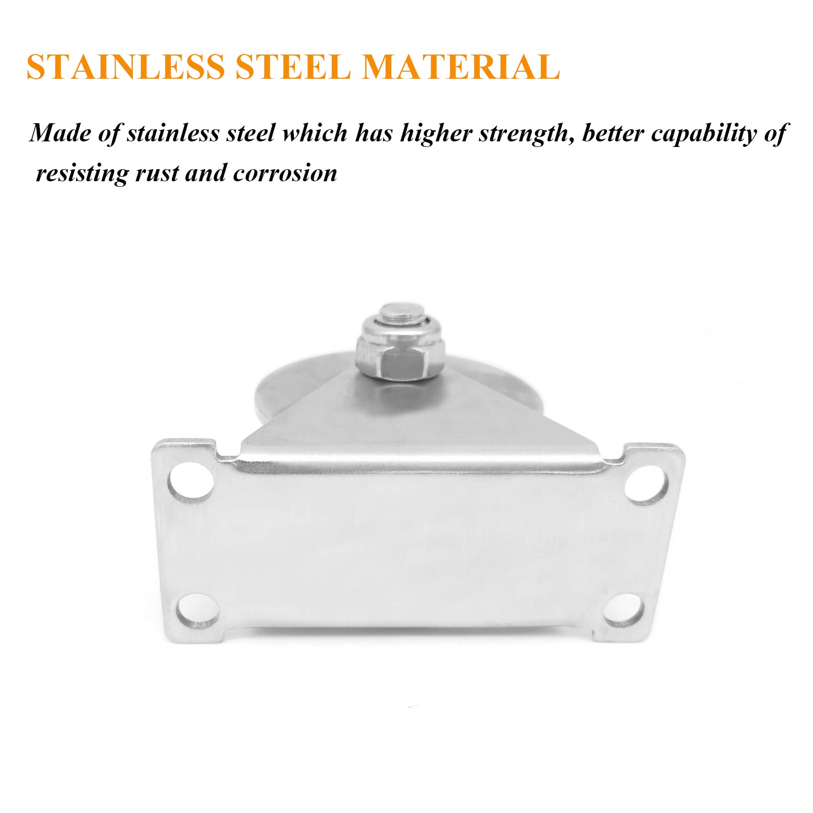 Snapklik.com : 2in Stainless Steel Sliding Gate Wheels V Groove Track ...