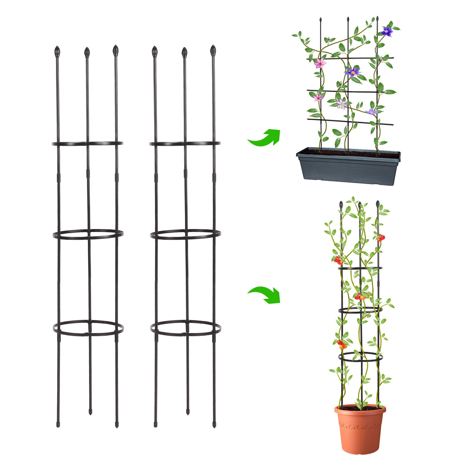 Snapklik.com : Lalahoni Garden Trellis For Climbing Plants Outdoor, 48 ...