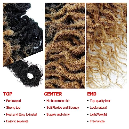 TAOYEMY Goddess Locs 24 inch Faux Locs Crochet Hair Pre-Looped Soft ...