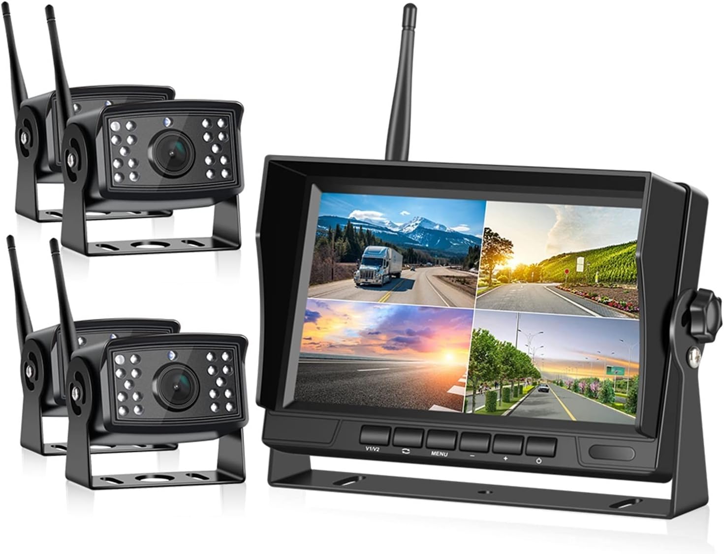 Kit telecamera per la retromarcia Ahd. senza fili DVR. Monitor for auto ...