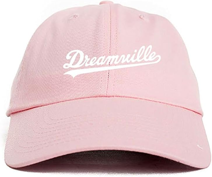 Dreamville J Cole Pink Unstructured Hat at Amazon Men’s Clothing store