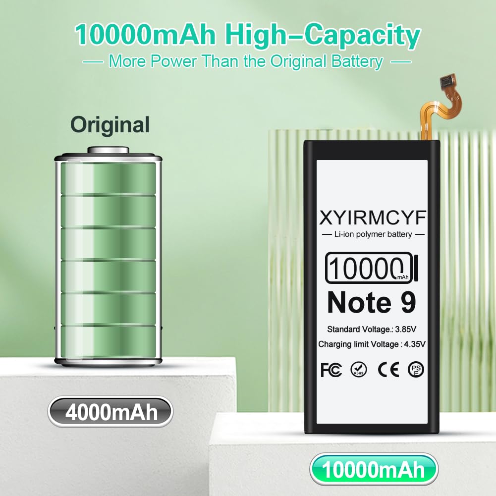 Snapklik.com : XYIRMCYF Galaxy Note 9 Battery (2024 New Upgrade ...