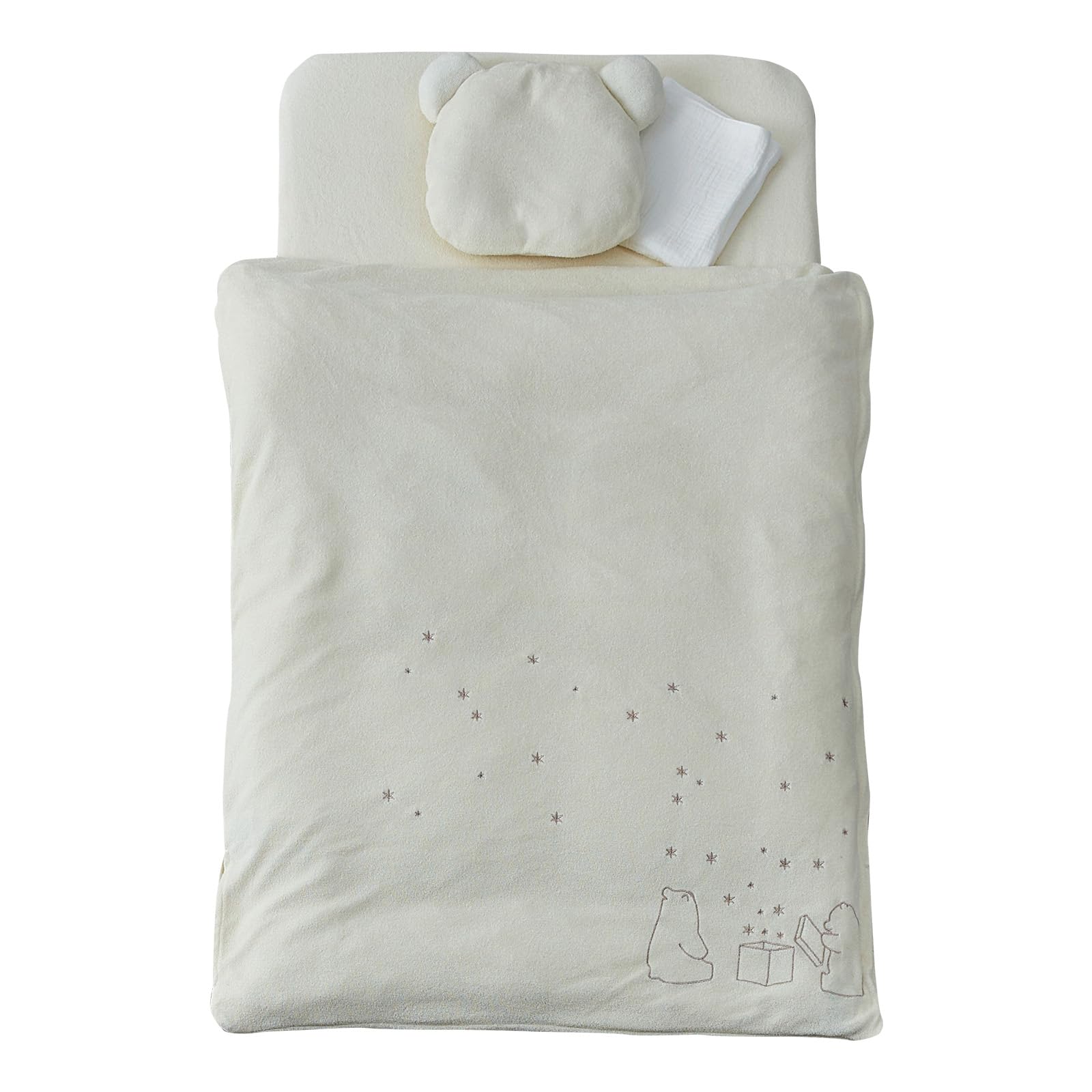 Amazon.co.jp: LOWYA ロウヤ 丸洗いOK ベビー布団 8点セット お昼寝マット 吸放湿綿 防水シーツ コットン100% 天然綿 ミニ バニラアイボリー : ベビー＆マタニティ