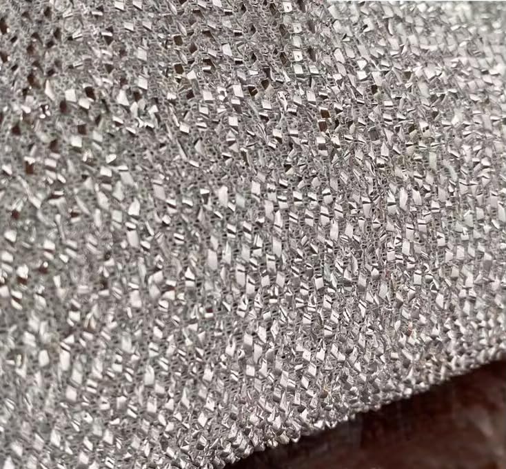 Amazon.com: YYCRAFT Sparkling Tinsel Lurex Fabric by The Yard Stretch ...