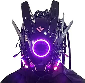 Amazon.co.jp: KULEILAI Mecha Cyberpunk Mask, Future Warrior Semi-Siege ...