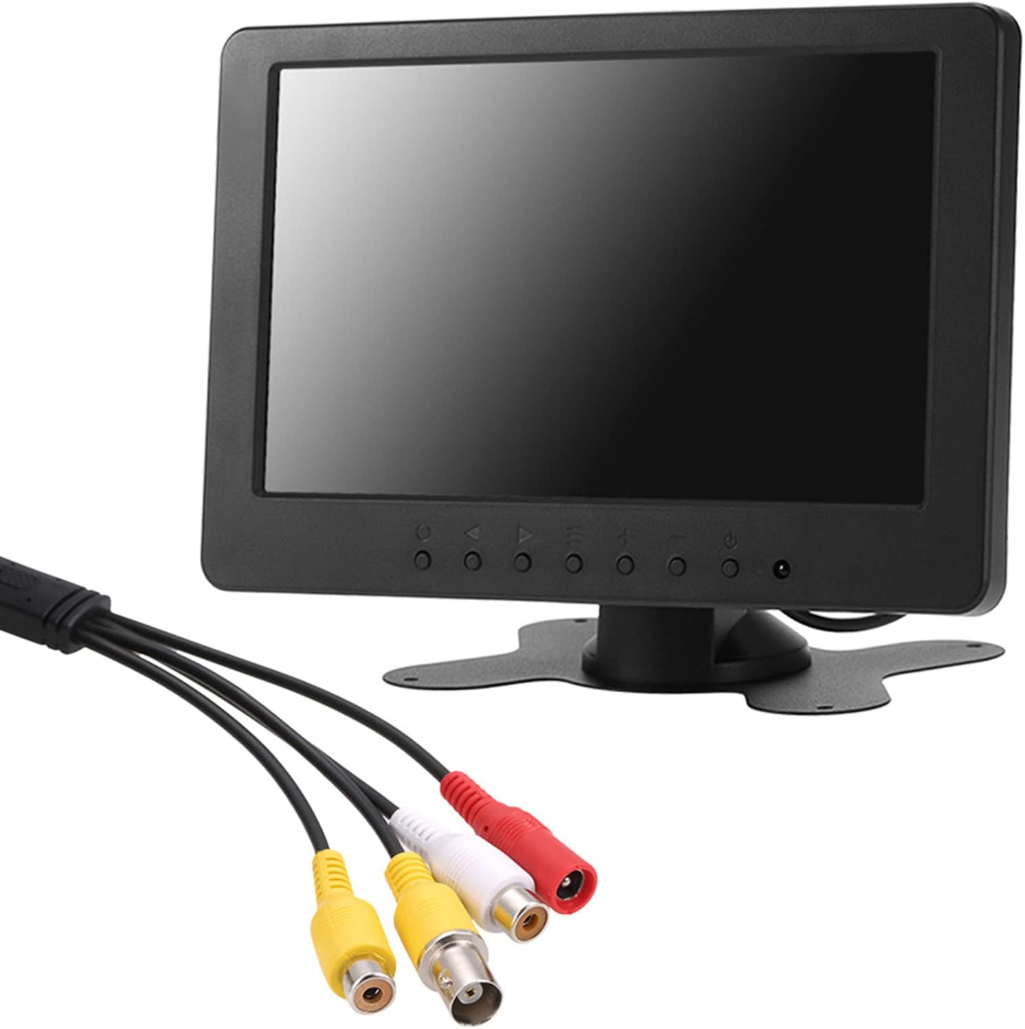 Docooler Écran TFT LCD de 7 pouces 16:9 1024 x 600 BNC AV Video Audio pour la sécurité PC VCD ...