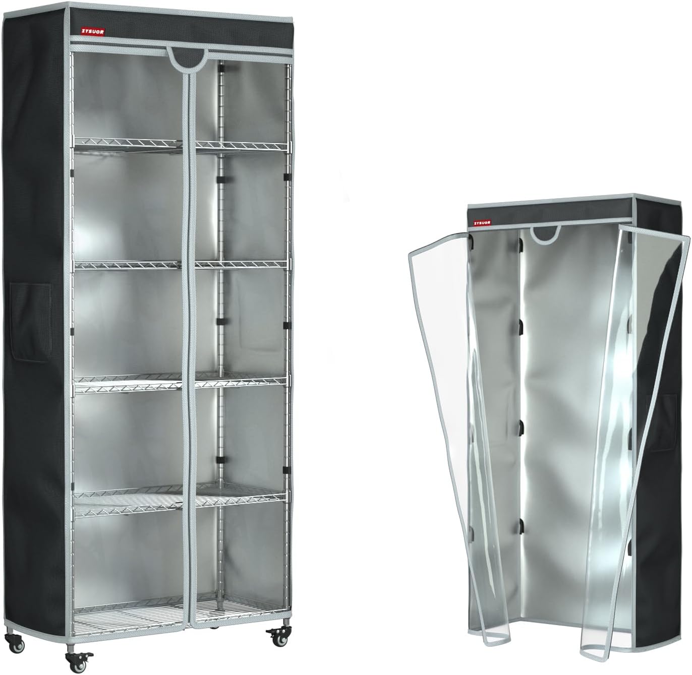 Amazon.com: COSHNIBI Storage Shelf Cover, Premium Clear Front Shelf ...