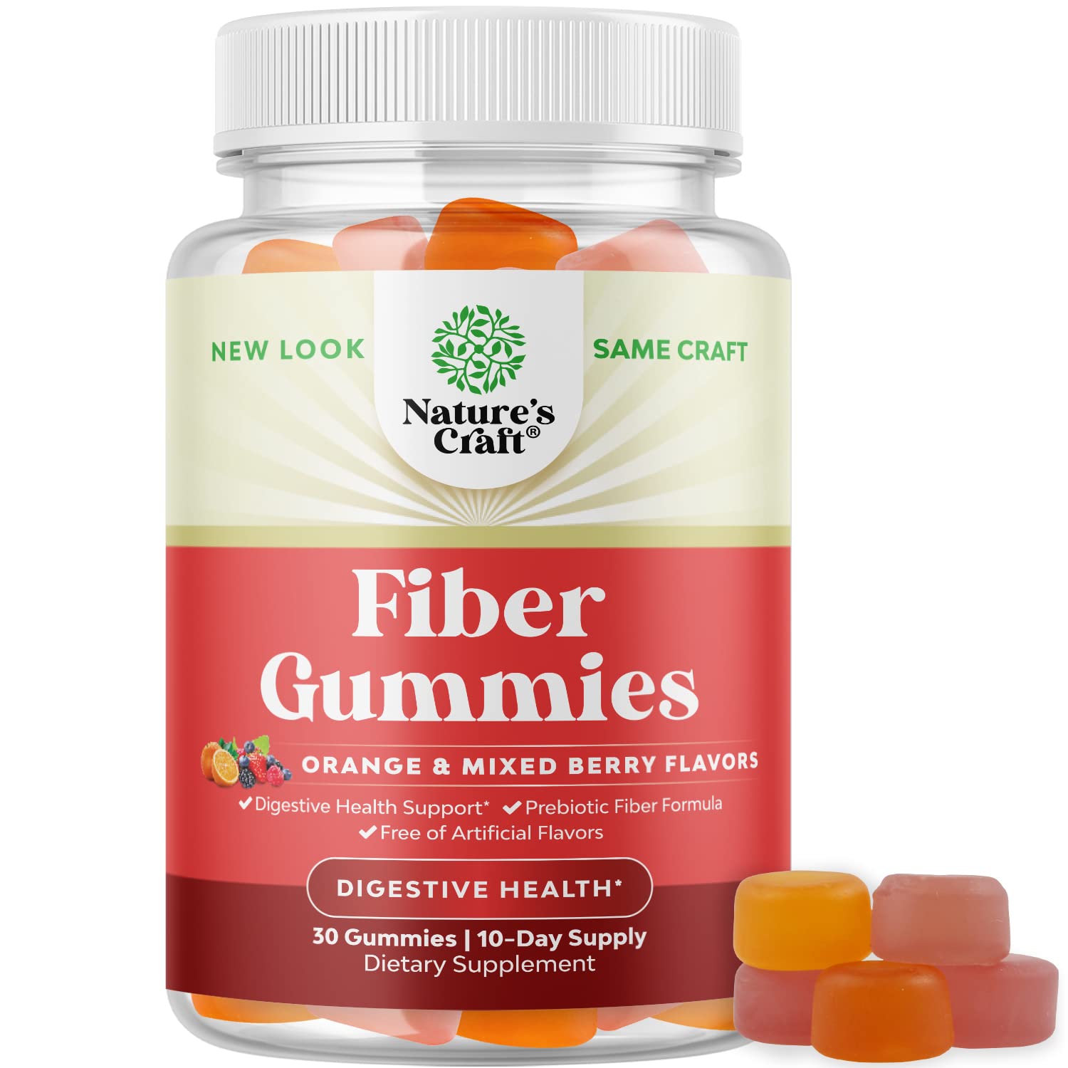Amazon.com: Tasty Prebiotic Fiber Gummies for Adults - High Fiber ...