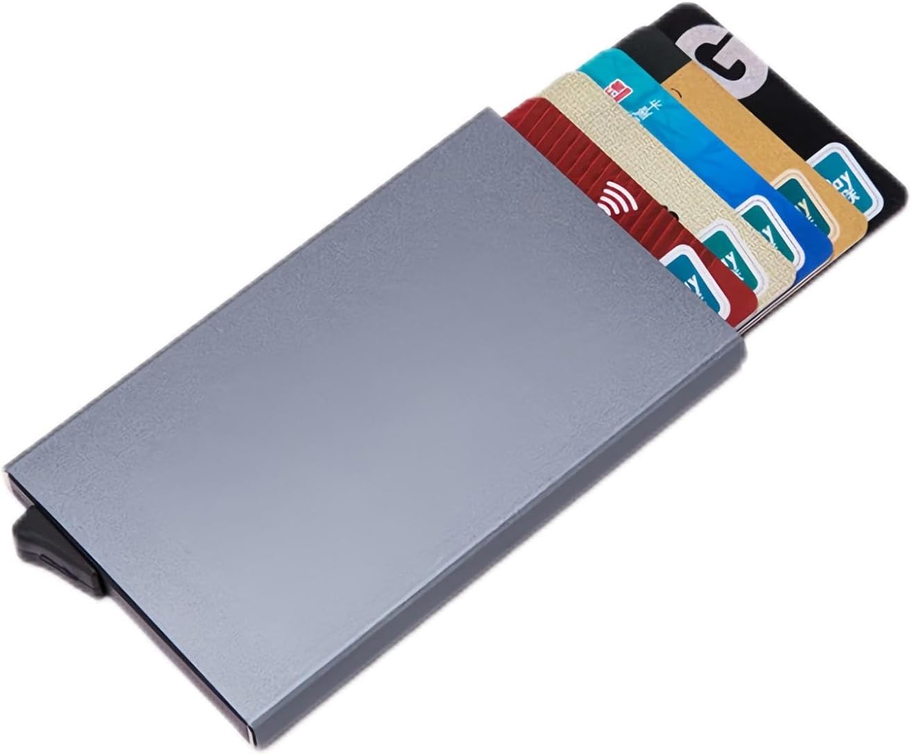 Amazon.com: Automatic Wallet Push Button Wallet Metal Slim Wallet Mens ...