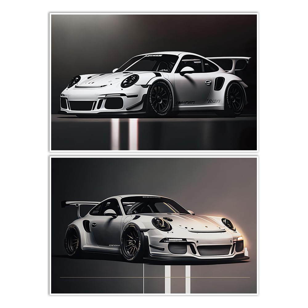 Amazon.com: VejiA Car Poster Canvas Wall Art 911 GT Turbo Posters For ...