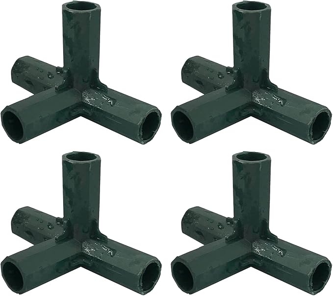 XHXseller 4Pcs Right Angle 4 Way Fitting Build Heavy Duty Greenhouse ...