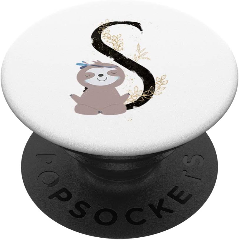 Amazon.com: Cute Sloth Tribe Yoga Design With "S" Monogram for Girls ...