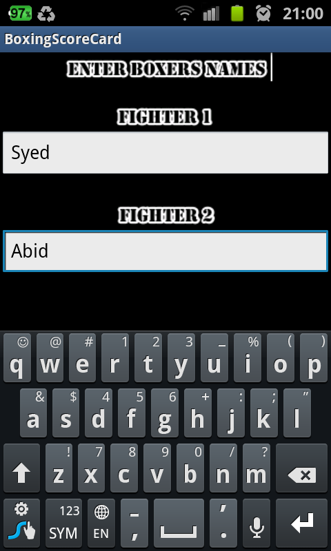 Boxing Score Card - App on Amazon Appstore