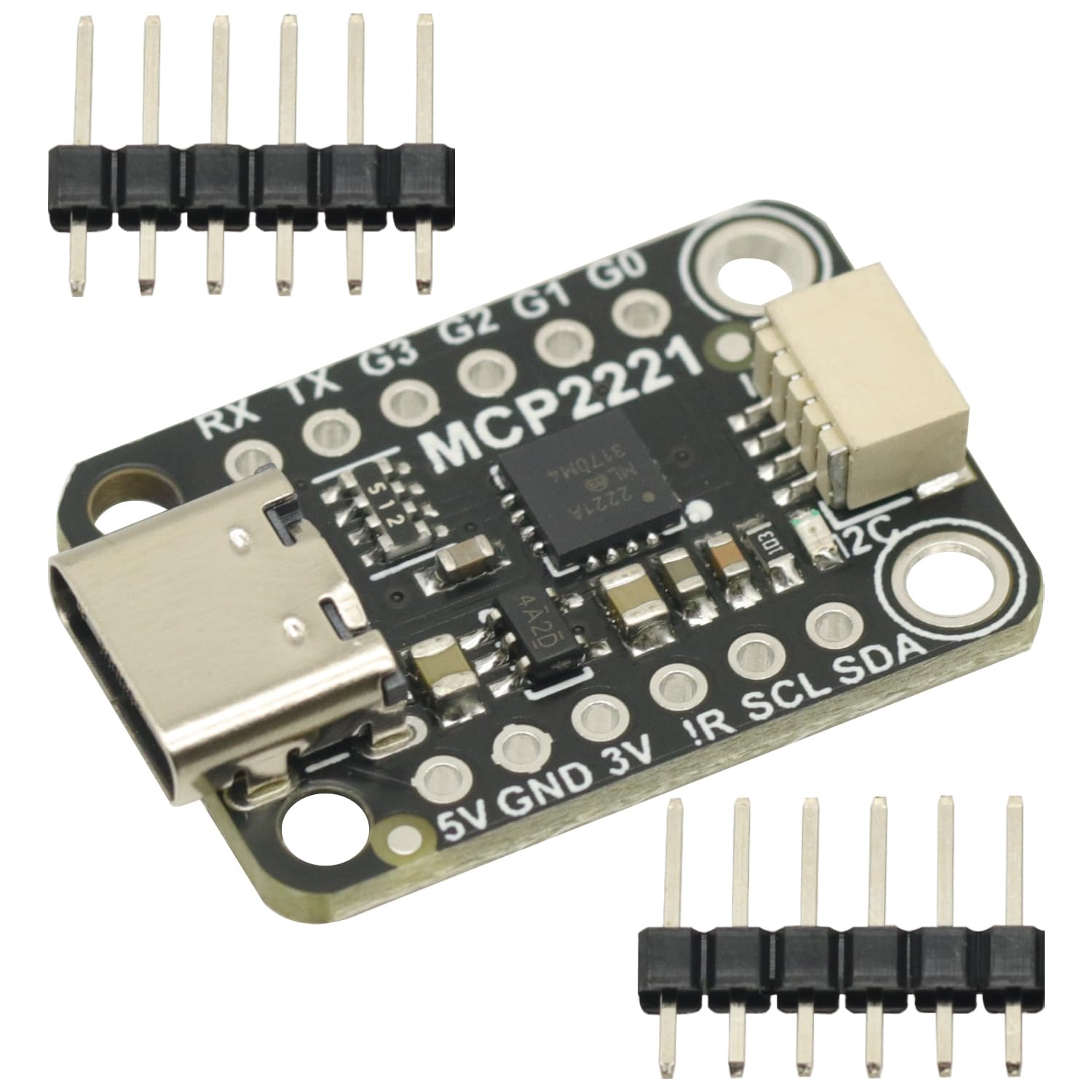 Snapklik.com : MCP2221A USB To GPIO ADC I2C Conversion Module Type-C ...