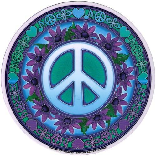 Amazon.com: Signs of Peace – Peace Window Sticker/Decal - Circular 4.5 ...