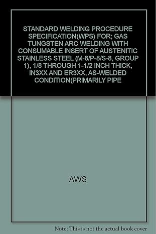 STANDARD WELDING PROCEDURE SPECIFICATION(WPS) FOR; GAS TUNGSTEN ARC ...