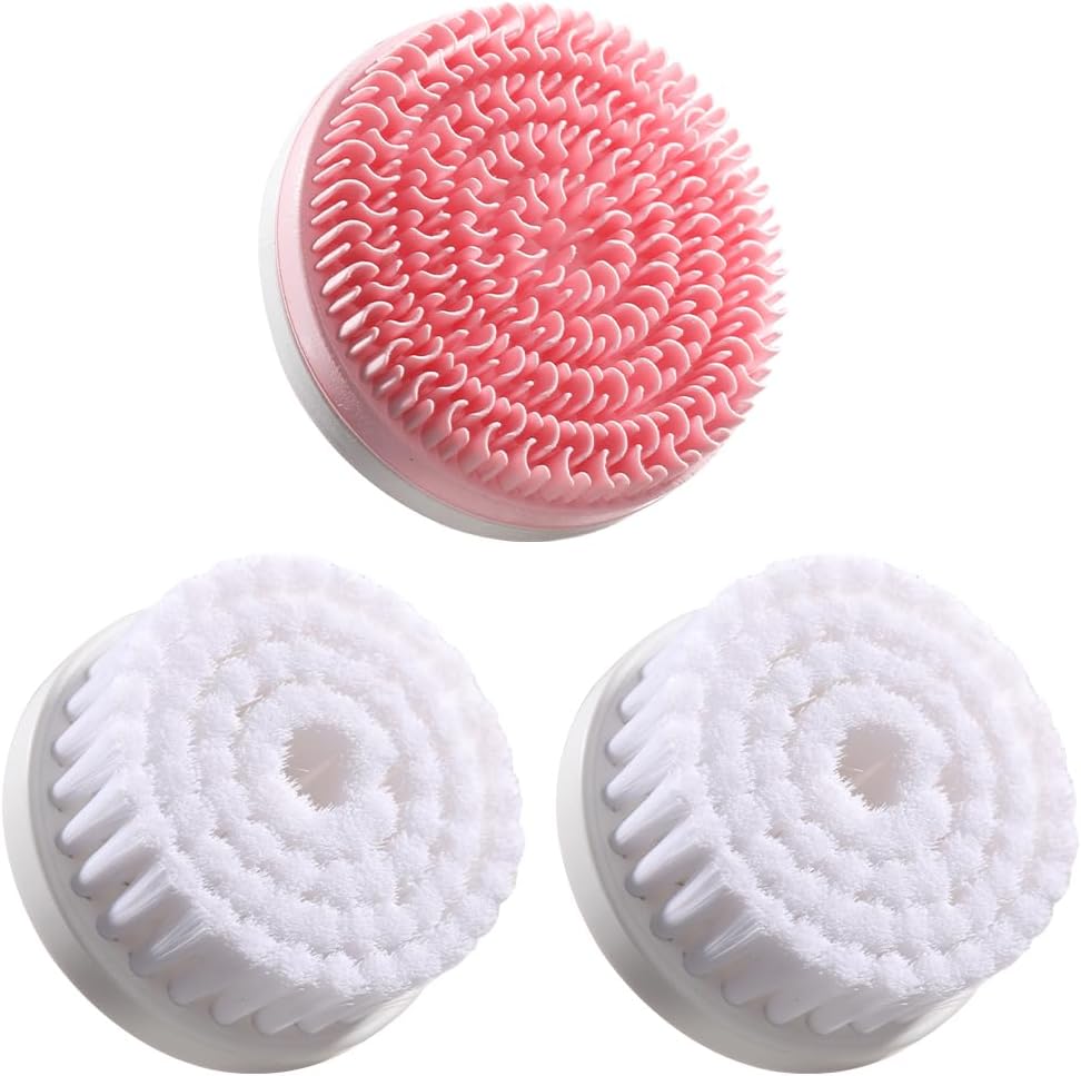 Amazon.com: Fancii Skylar Facial Brush Replacement Heads, Pack of 3-2 x ...