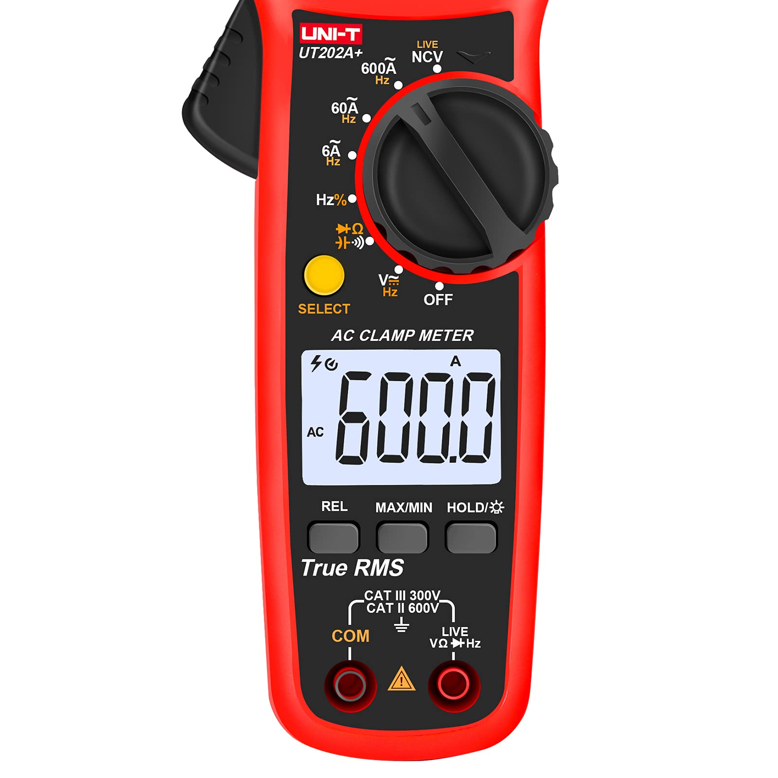 Snapklik.com : Digital Clamp Meter UT202A+, AC Current TRMS HVAC Volt ...
