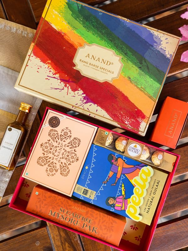 ANAND SWEETS Holi Gift Box - 625g | Premium Indian Sweets Holi Gift Box ...