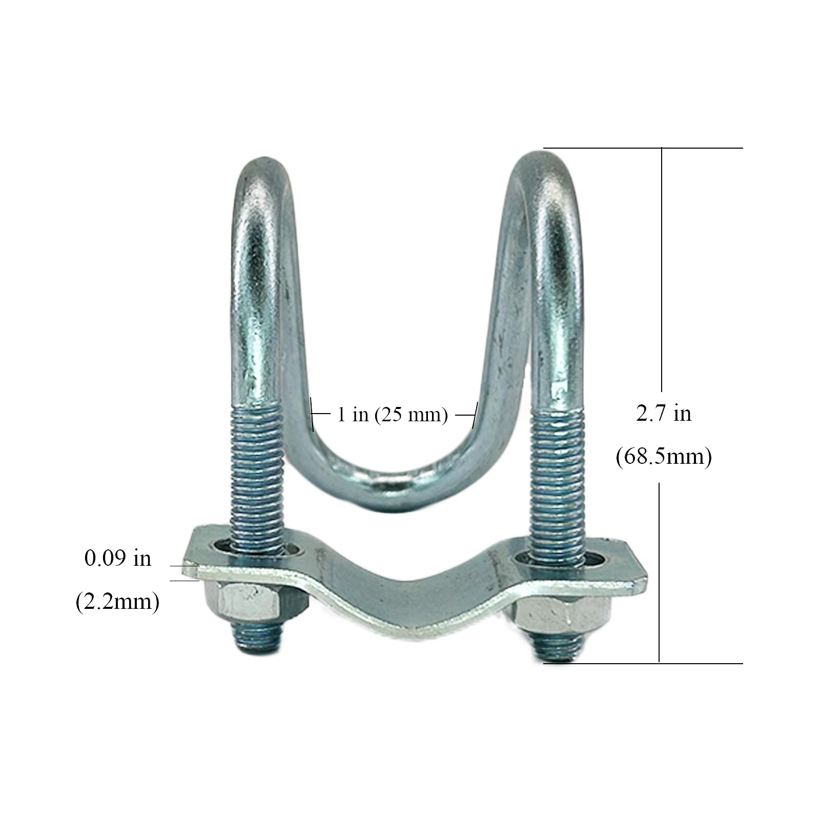 Snapklik.com : 24 PCS 1"x1" O.D Cross-Connector Vertical Pipe Clip, U ...