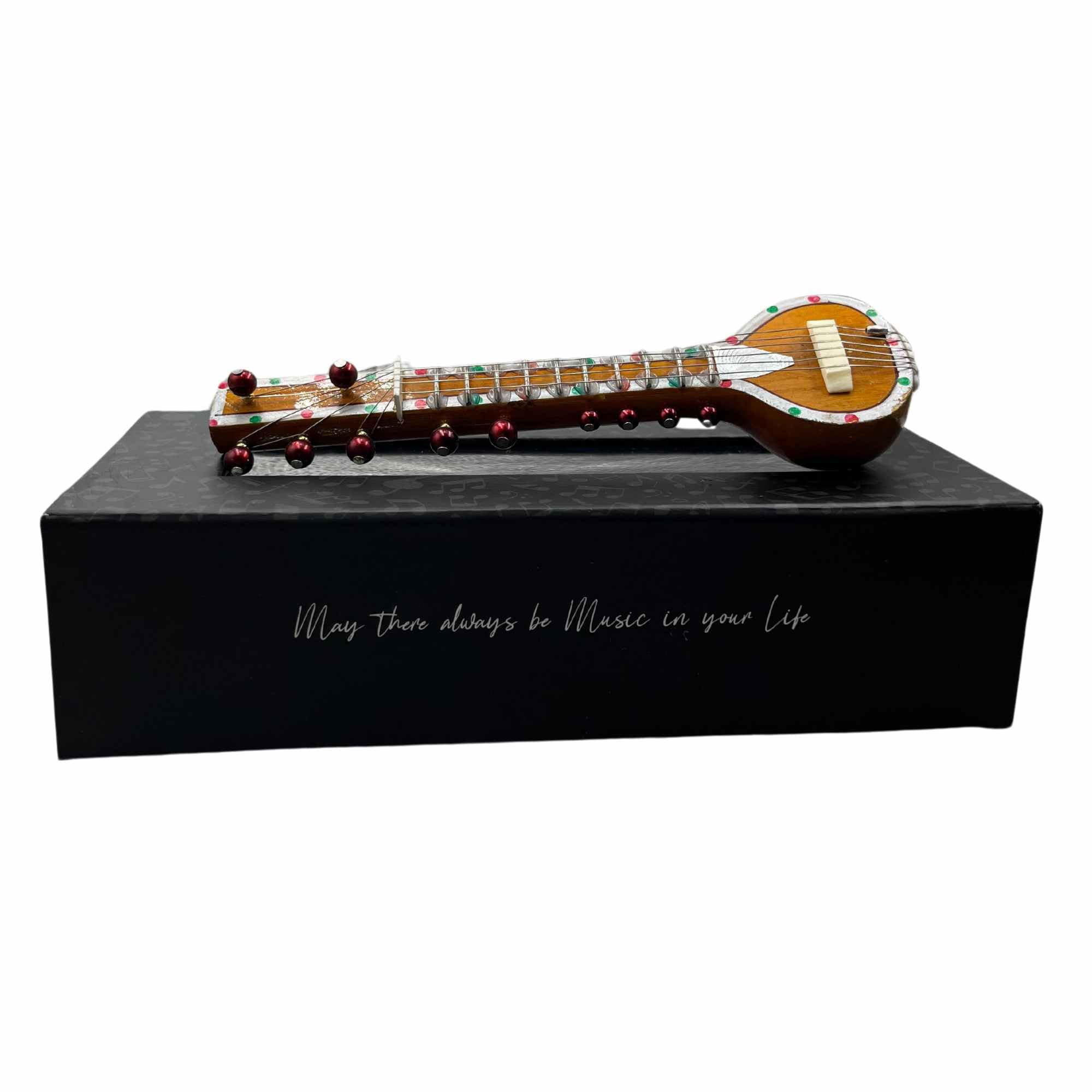 India Meets India Miniature Sitar Collectible 7 inch in Gift Box ...