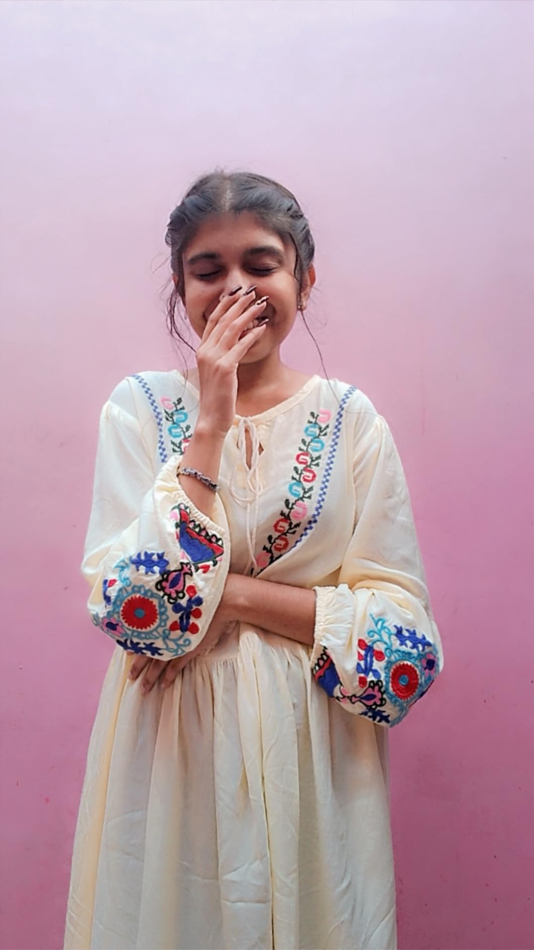 SAAKAA Women's Top (KSV000062_XS_Pink_X-Small) : Amazon.in: Fashion