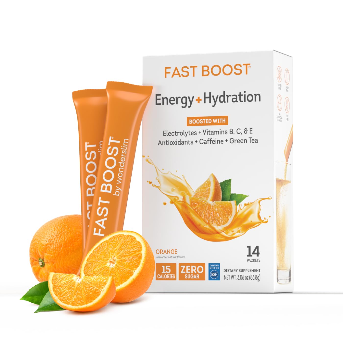 Fast Boost Energy And Hydration Drink Mix Orange Sugar Free | Desertcart Bangladesh