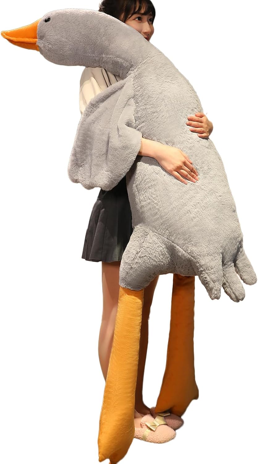 Amazon.com: Grafingy Swan Stuffed Animal, 74.8inch 4.85 lbs Swan Plush ...